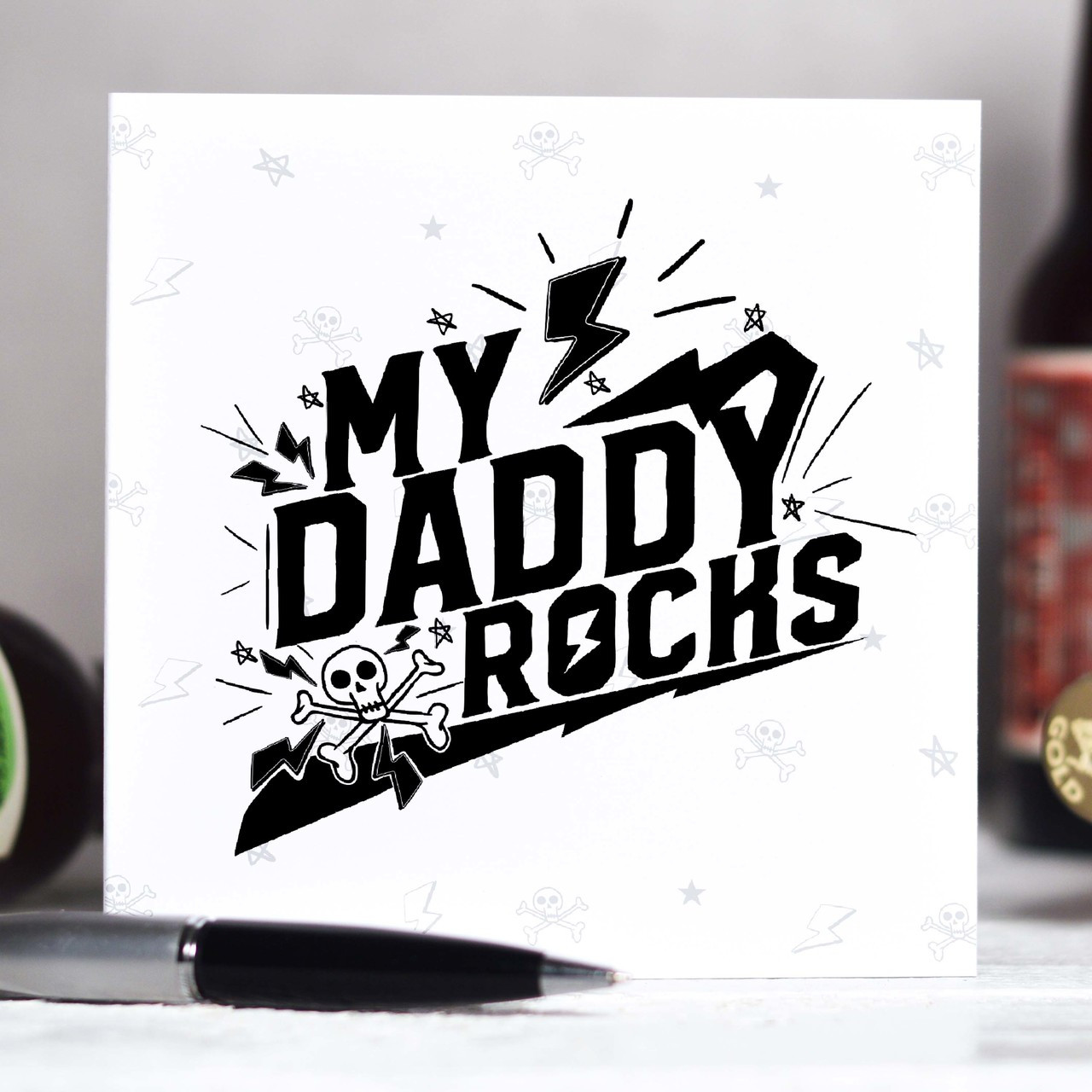 My Daddy Rocks Card - The Crafty Giraffe