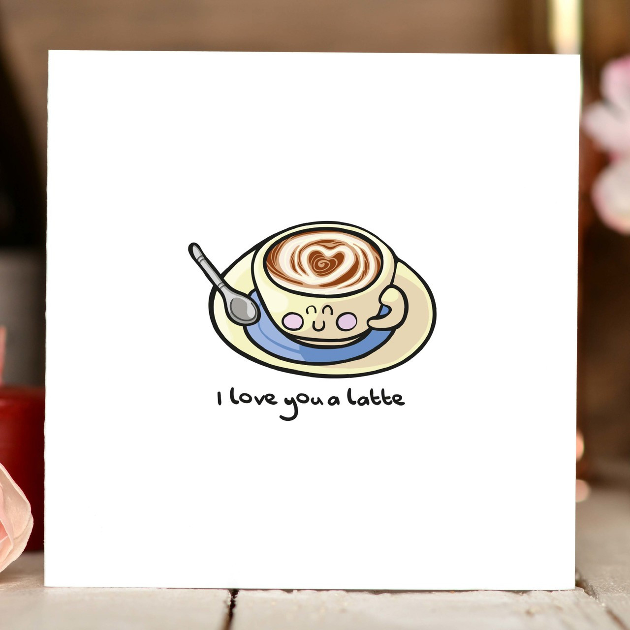 I love you a latte Card - The Crafty Giraffe