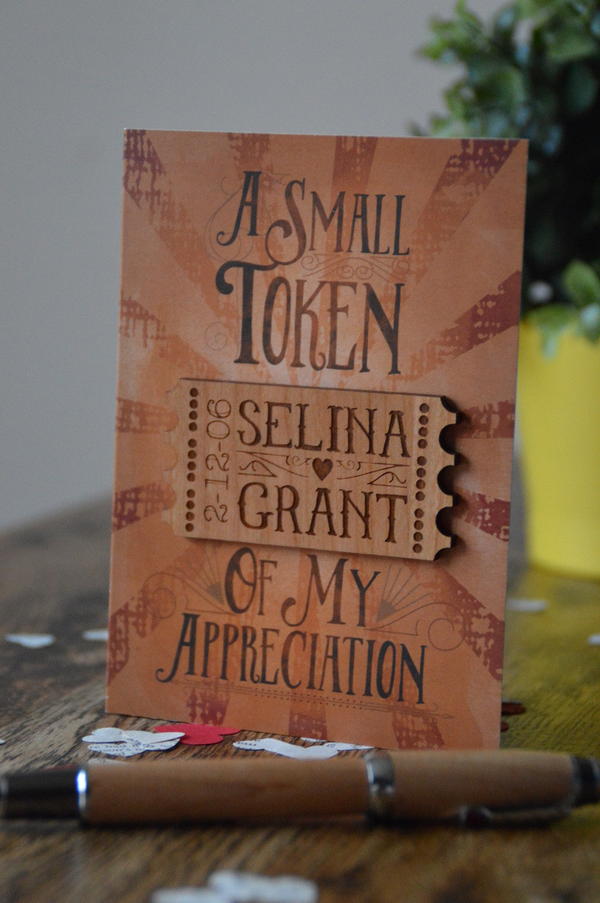Personalised "A small token of my appreciation" Magnet Card - The ...