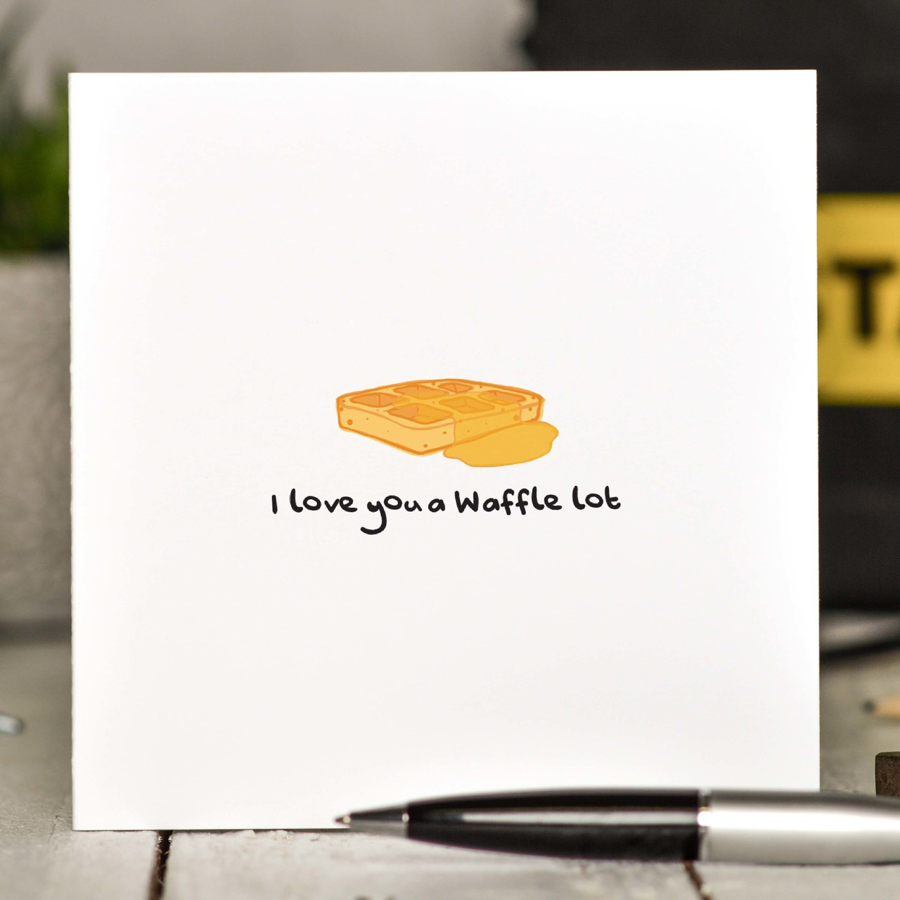 I love you a waffle lot Card - The Crafty Giraffe