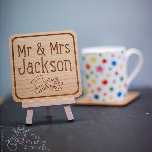 Personalised Message Coaster - The Crafty Giraffe