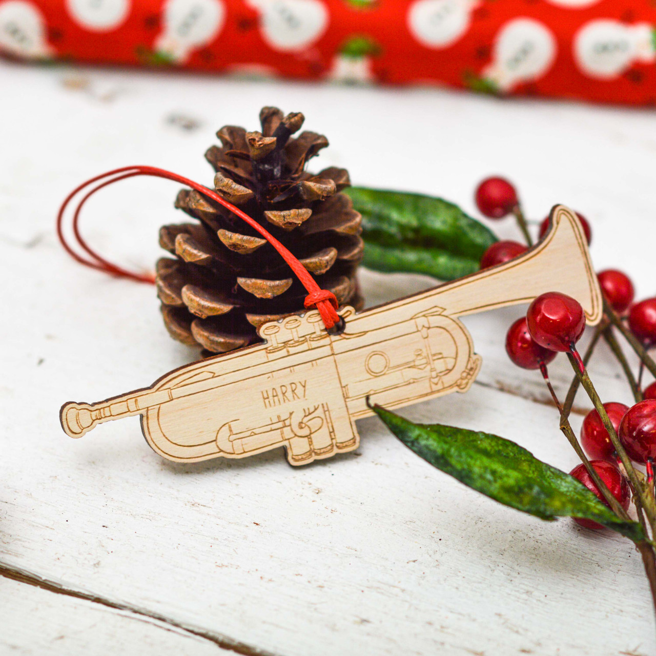 Personalised Trumpet Decoration - The Crafty Giraffe