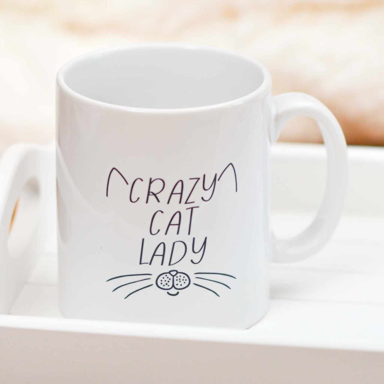 Personalised Cat Face Mug - The Crafty Giraffe