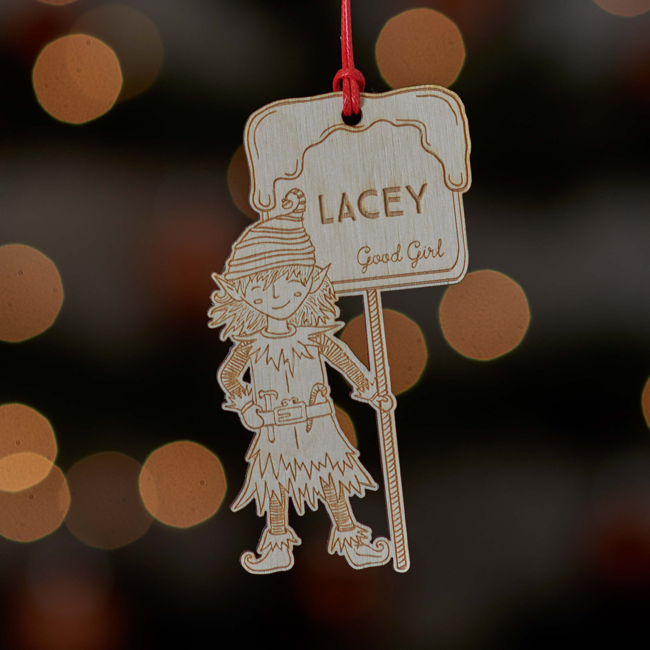 Personalised Elf Decoration. - The Crafty Giraffe