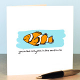You're the only fish for me Card - The Crafty Giraffe