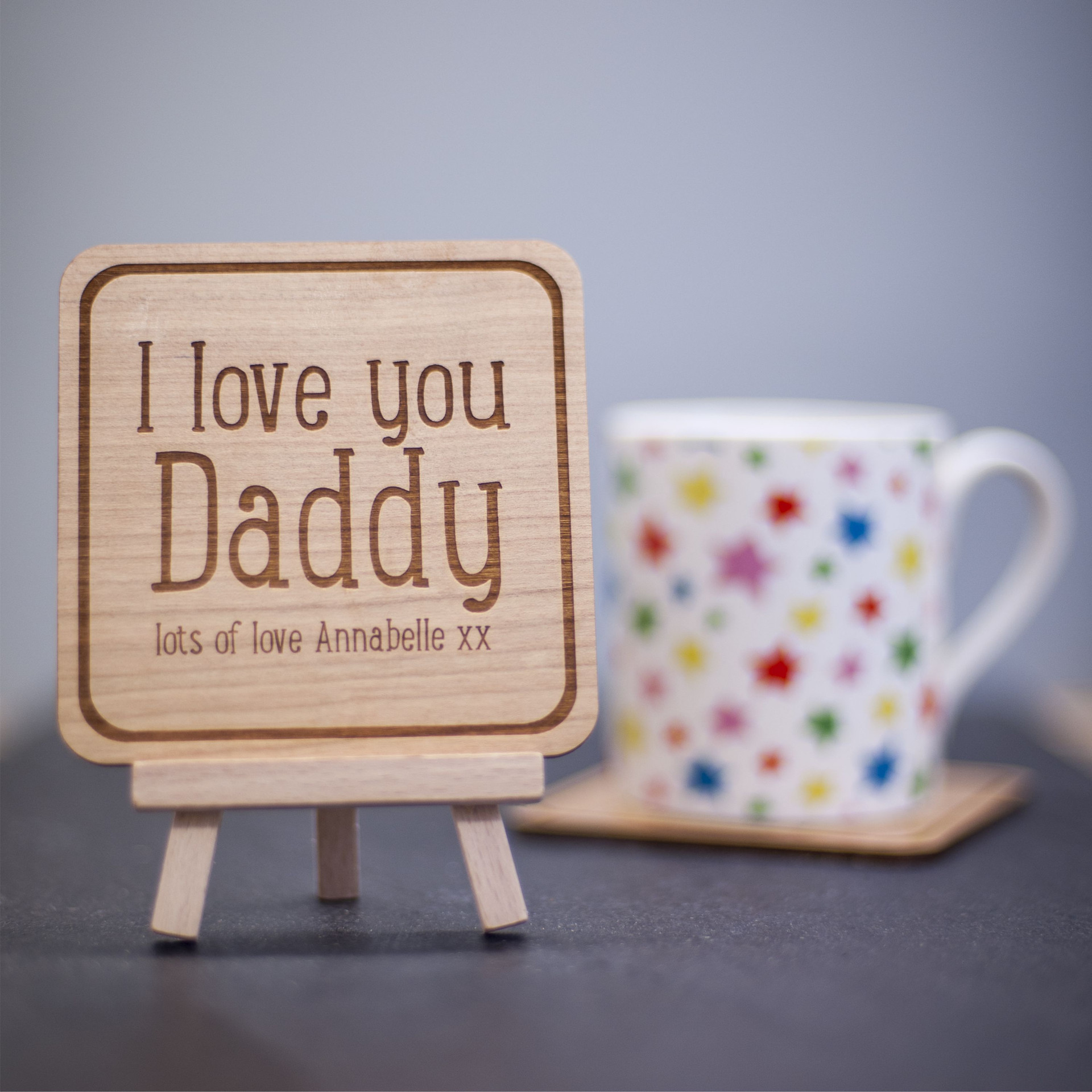 Personalised Message Coaster - The Crafty Giraffe