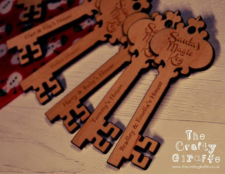 Personalised Santa Key - The Crafty Giraffe