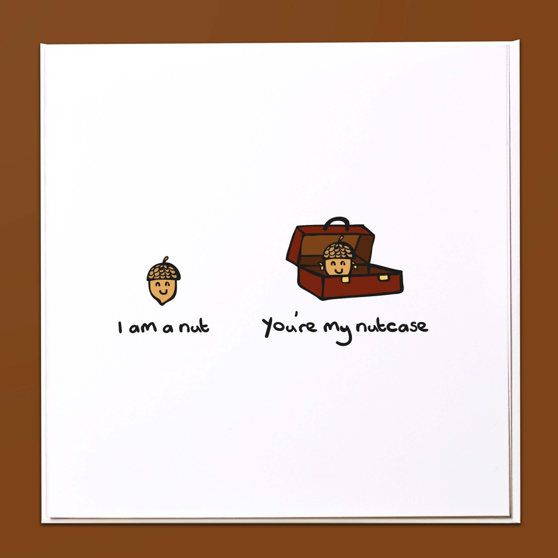 I'm a nut - You're my nutcase Card - The Crafty Giraffe