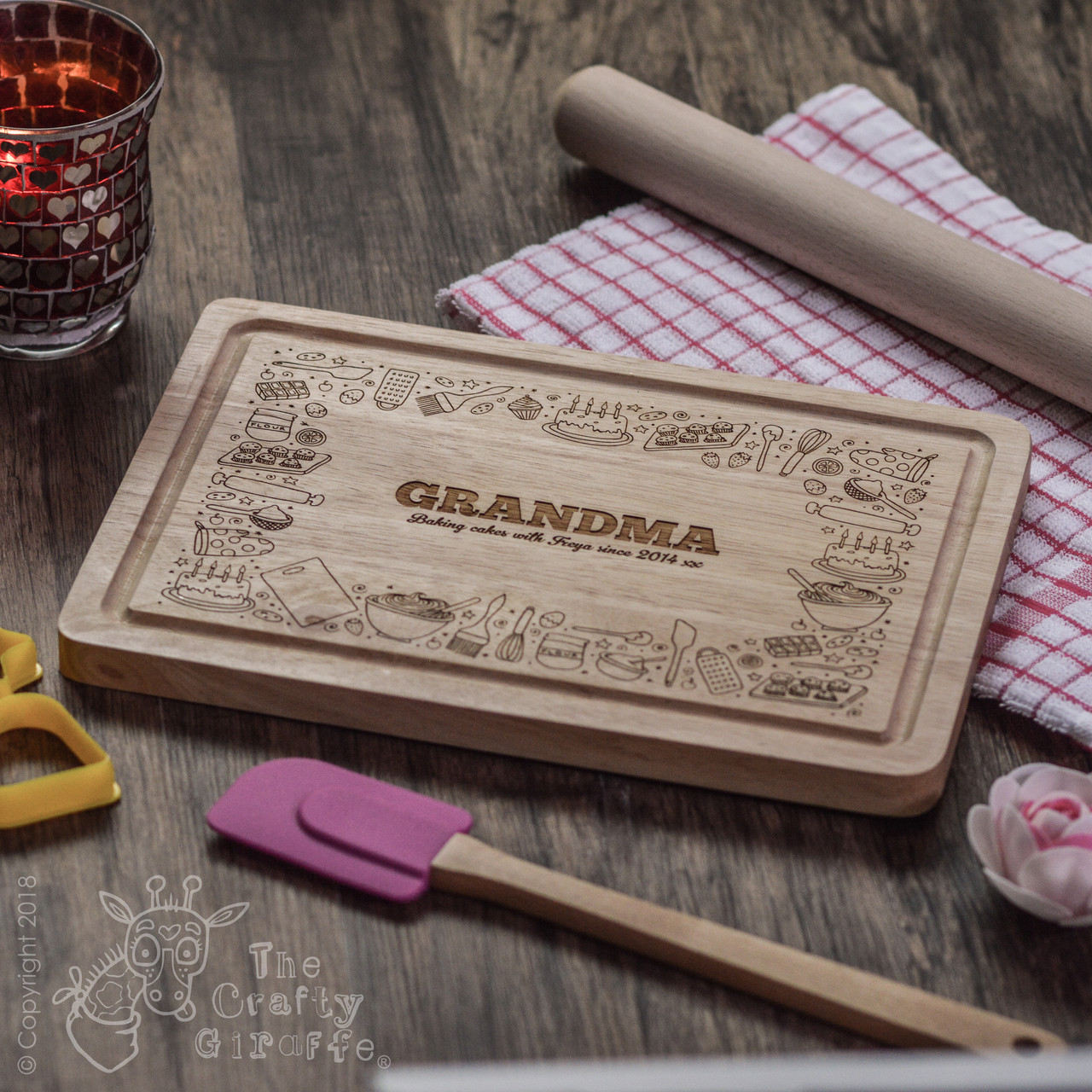 Personalised Baking Board - The Crafty Giraffe