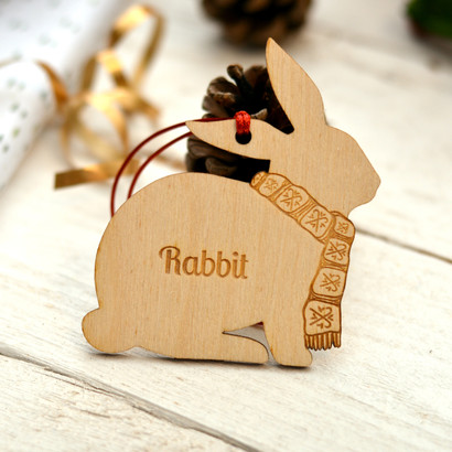 Personalised Rabbit Farm Animal Pet Decoration - The Crafty Giraffe