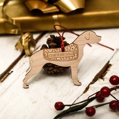 Personalised Brazilian Dogo Dog Pet Decoration - The Crafty Giraffe