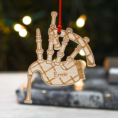 Personalised Bagpipes Decoration - The Crafty Giraffe