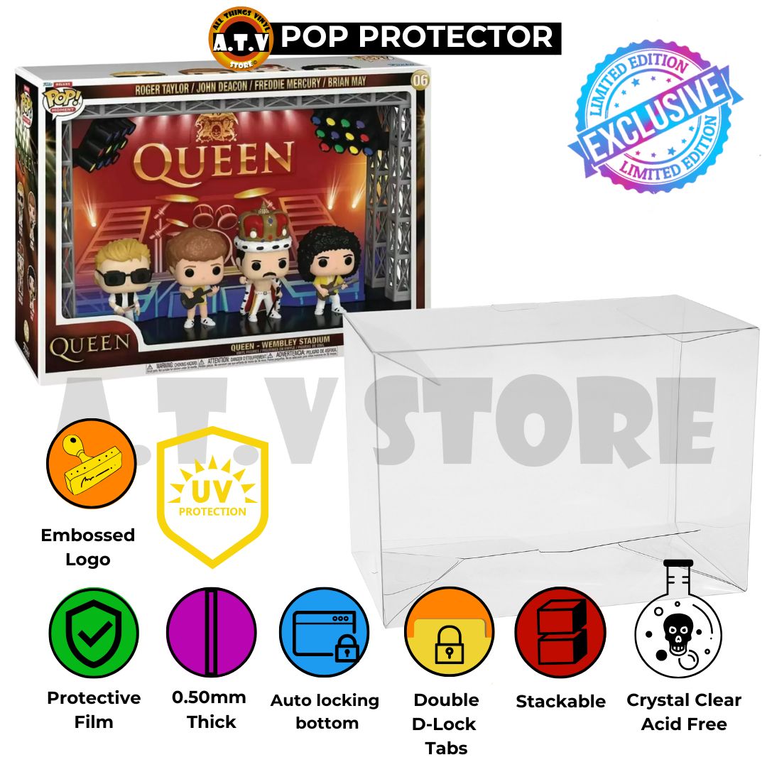 ATV Pop Protector for Queen – Wembley Stadium Deluxe Funko Pop Moment ...
