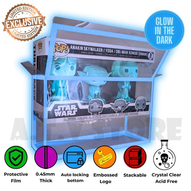 3 Pack Jedi Glow In The Dark Protector(s) - All Things Vinyl (Pop ...
