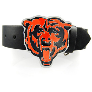 NFL Bears BKL/Orange Bear Head Belt Buckle - The Black Bat