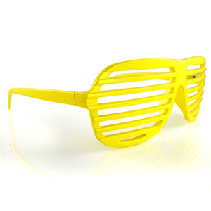 Bright Yellow All Plastic Grill Lens Sunglasses - The Black Bat