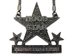 Hood Star Black Hip Hop Pendant CUSTOM - The Black Bat