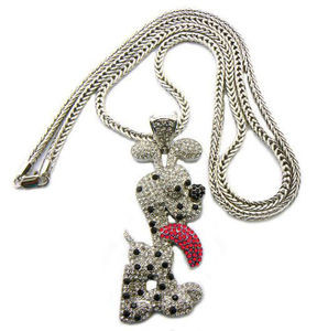 "ICED OUT ODIE PIECE PENDANT & FRANCO CHAIN 2" x 1" - The Black Bat