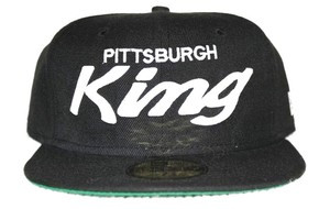 "Original Pittsburgh King Cap-Black & White - The Black Bat