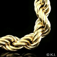 30MM X 30" NEW FAT GOLD ROPE CHAIN.. - The Black Bat