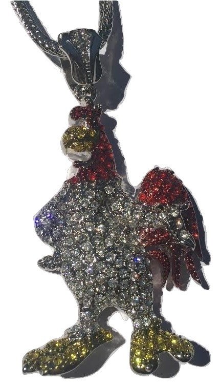 Foghorn Leghorn BIG BLING Rooster! 4" x 2.5" CZ ICE!!! Nice Custom ...