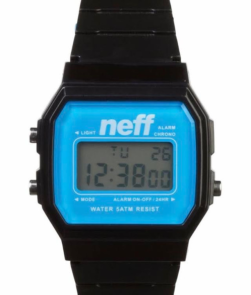 NEFF FLAVA WATCH- black/cyan