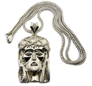 "HIP HOP JAY-Z & KANYE WEST JESUS PIECE & FRANCO CHAIN - The Black Bat