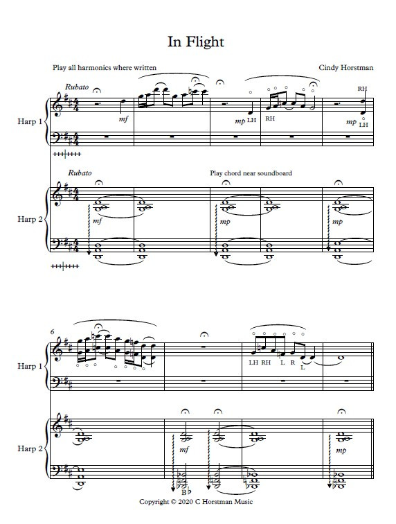 In Flight for 2 Harps by Cindy Horstman PDF Download - Harp District