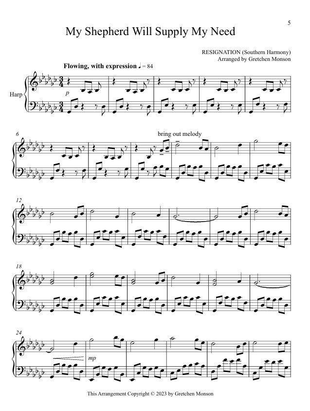 Harp Offertories by Gretchen Monson - PDF Download - Harp District