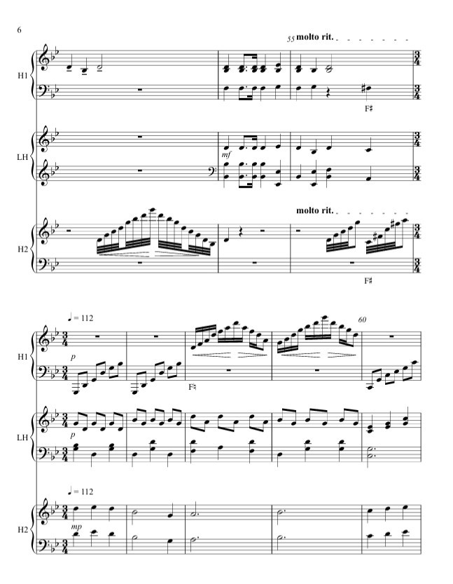His Eye Is on the Sparrow for harp ensemble arr. by Gretchen Monson ...