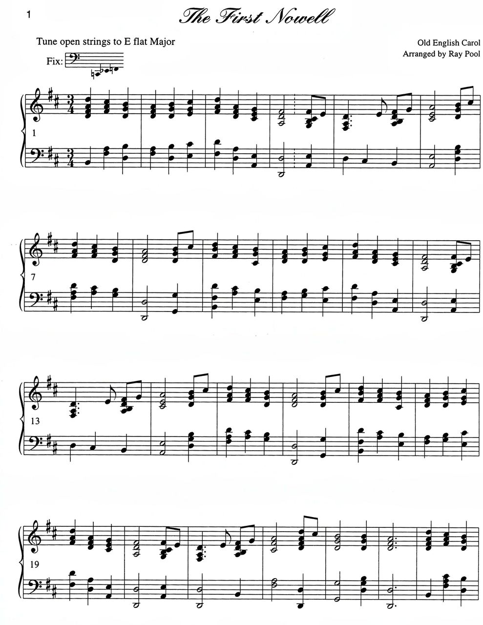 3 Christmas Medleys for Lever Harp by Ray Pool - Harp District