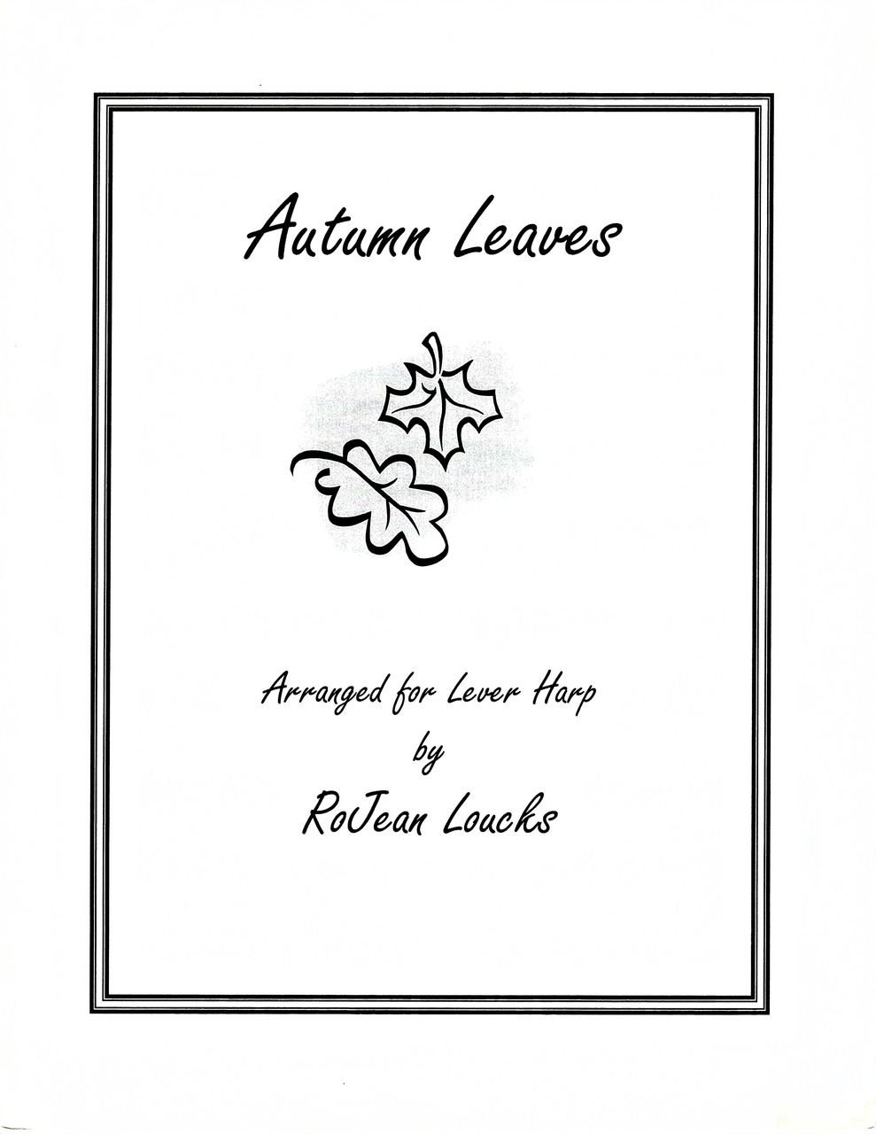 Autumn Leaves arranged by RoJean Loucks - Atlanta Harp Center LLC