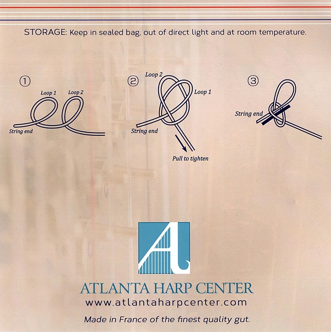 lever harp string chart