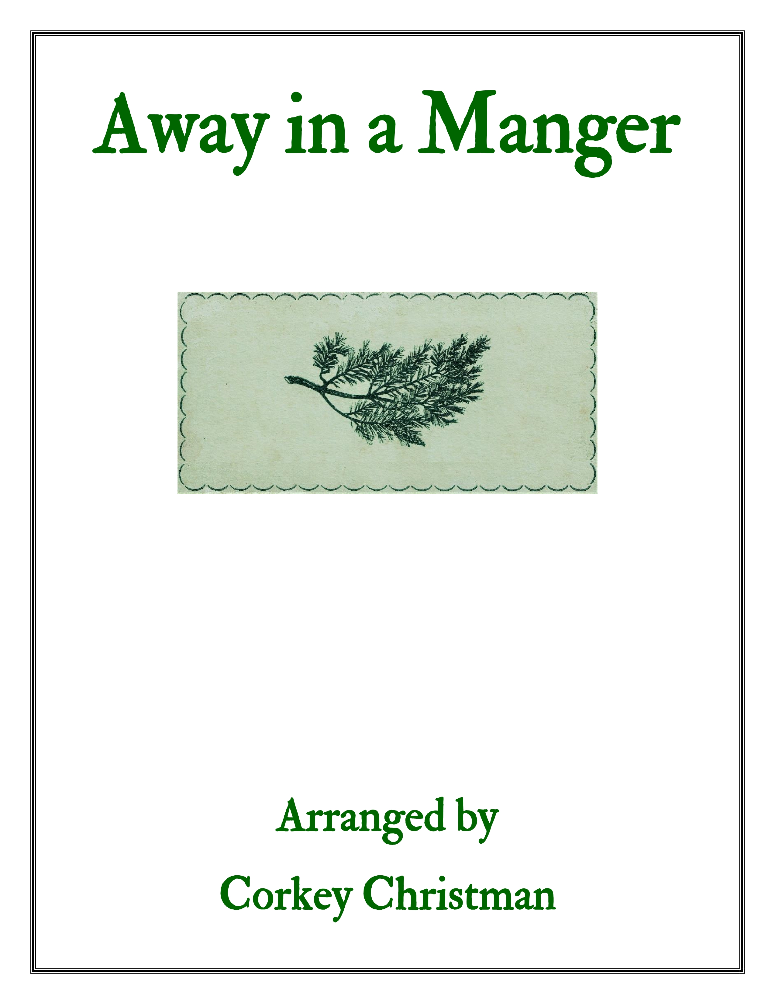 Away in a Manger arr. by Corkey Christman for pedal harp - PDF Download ...