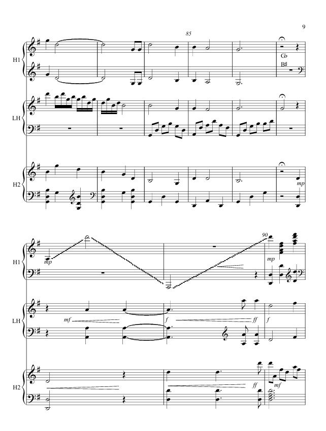 His Eye Is on the Sparrow for harp ensemble arr. by Gretchen Monson ...