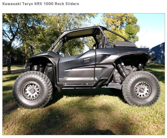 Tab Performance Rock Sliders For Kawasaki Teryx KRX 1000