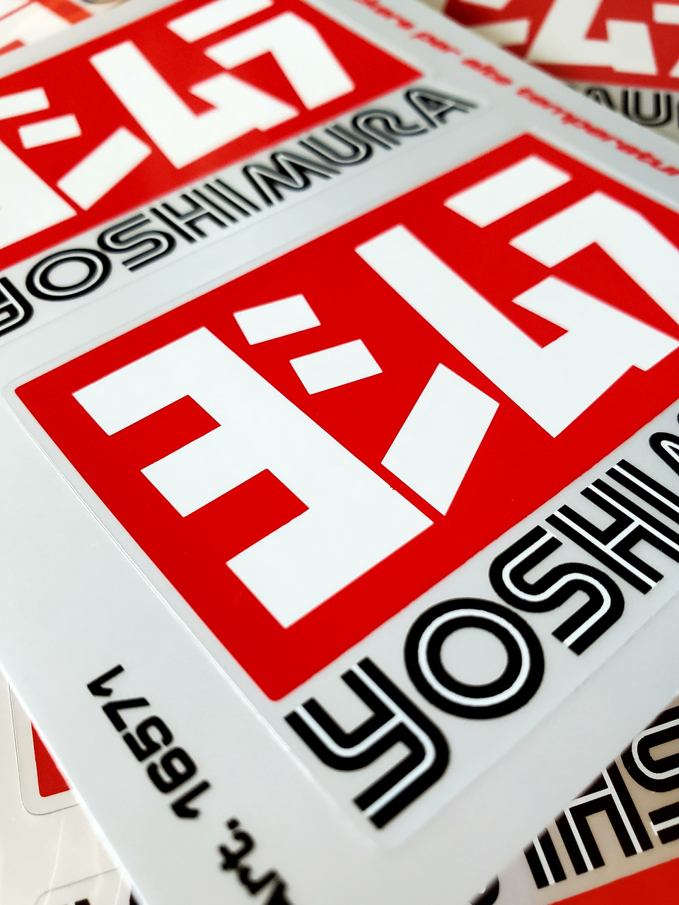YOSHIMURA EXHAUST STICKERS SET OF TWO MADE IN ITALY