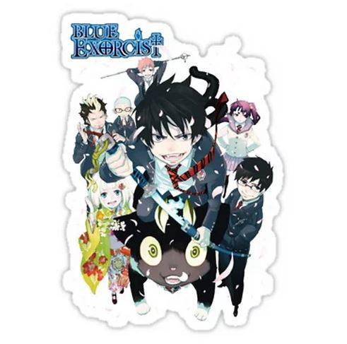 ANIME STICKER Blue Exorcist Gang Hi Quality Vinyl Waterproof Motorcycle ...