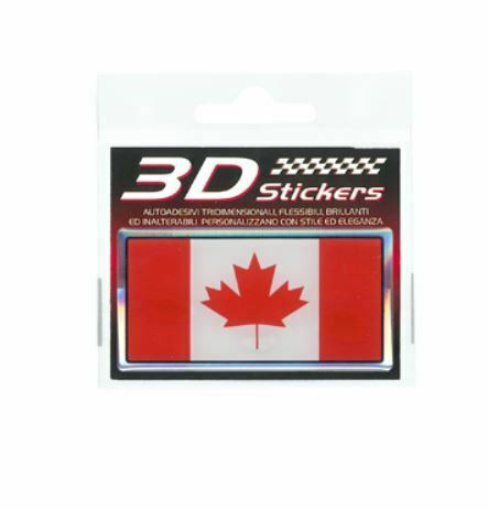 REFLECTIVE CANADIAN FLAG FLEXIBLE RESIN MADE IN ITALY