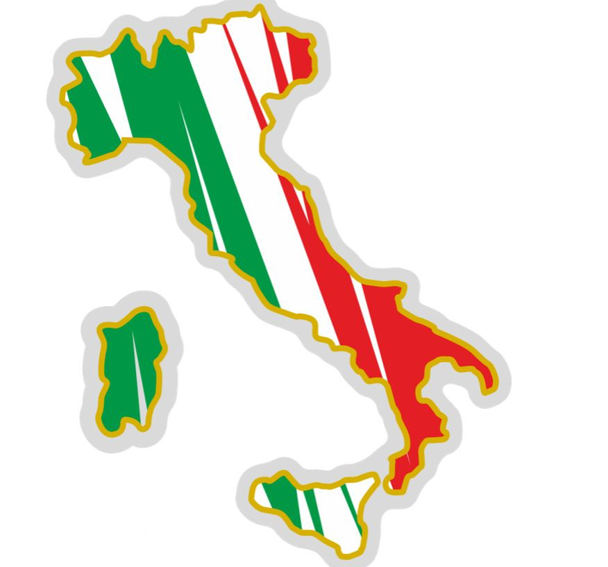 ITALIA ITALIAN FLAG BOOT MAP OF ITALY MADE IN ITALY