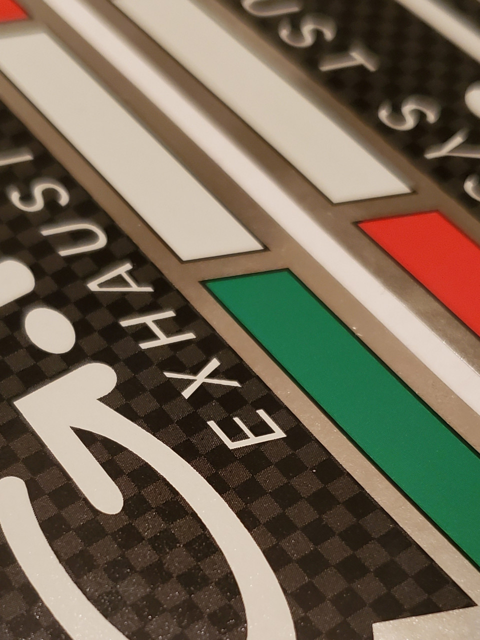 GPR GRAND PRIX RACING FOIL LOGOS STICKERS SET OF 2 MADE IN ITALY