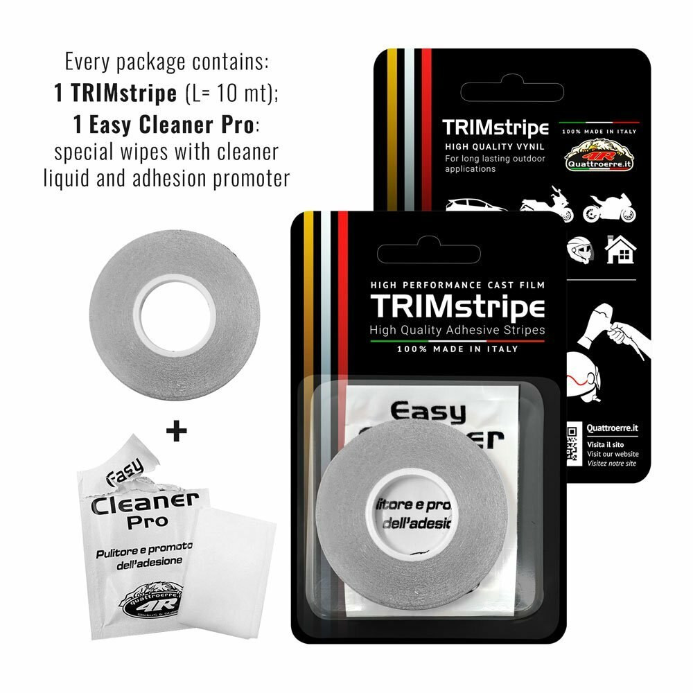 WHITE AUTOMOTIVE MOTORCYCLE TRIM PINSTRIPE 5mm x 10mt REFLECTIVE VINYL ...