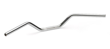 1" FLAT TRACK HANDLEBAR Steel Chrome, diameter 1" (25.4mm)
