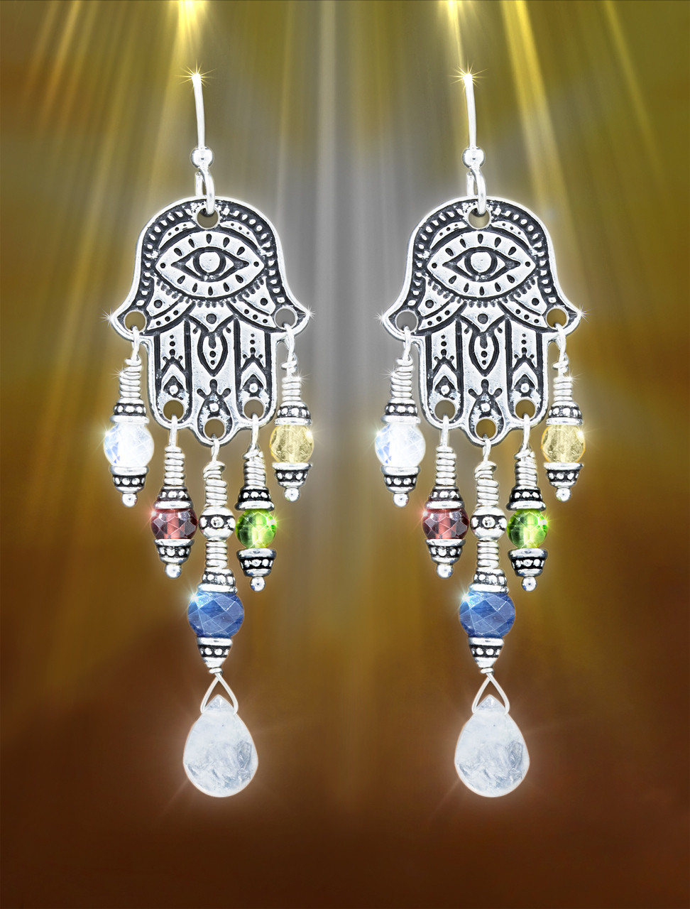 Energy Healing Earrings, Butterfly Charm Earrings | Energy Artist Julia