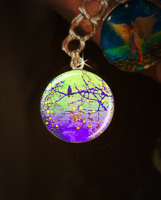 Amethyst Bird Song Charm - Sees through deception, self deception and ...