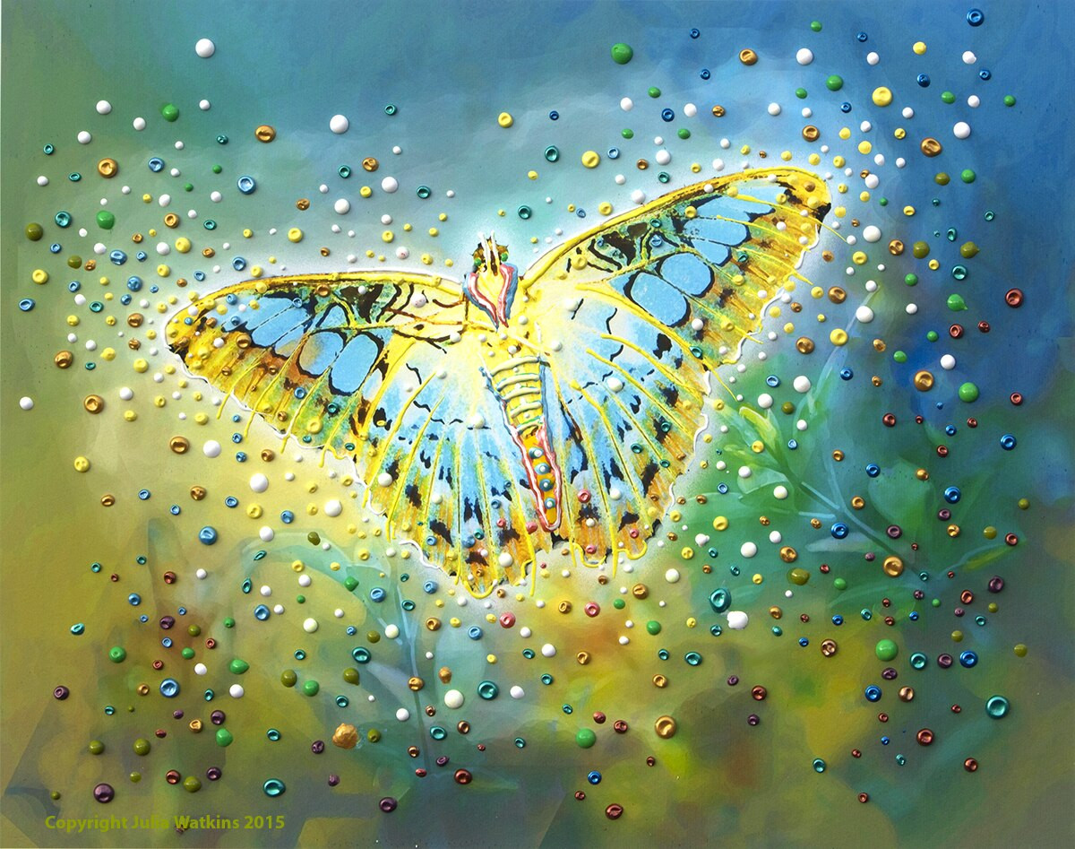 The Magic Butterfly Energy Painting - Giclee Print