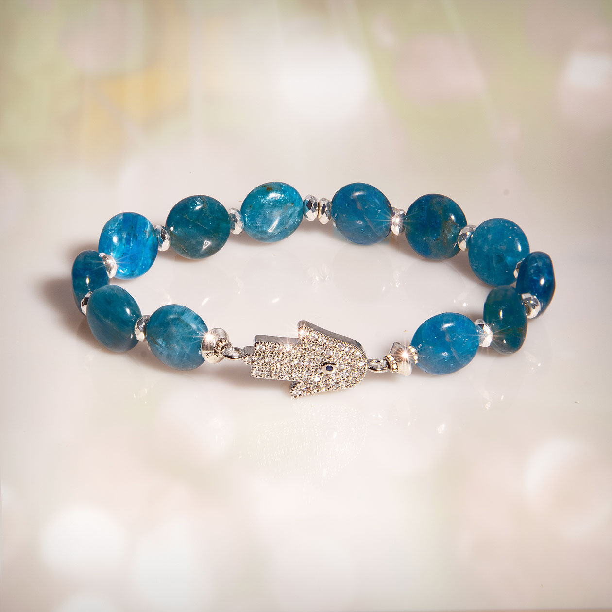 The Ultimate Hamsa Bracelet - Combines the hamsa symbol with blue ...