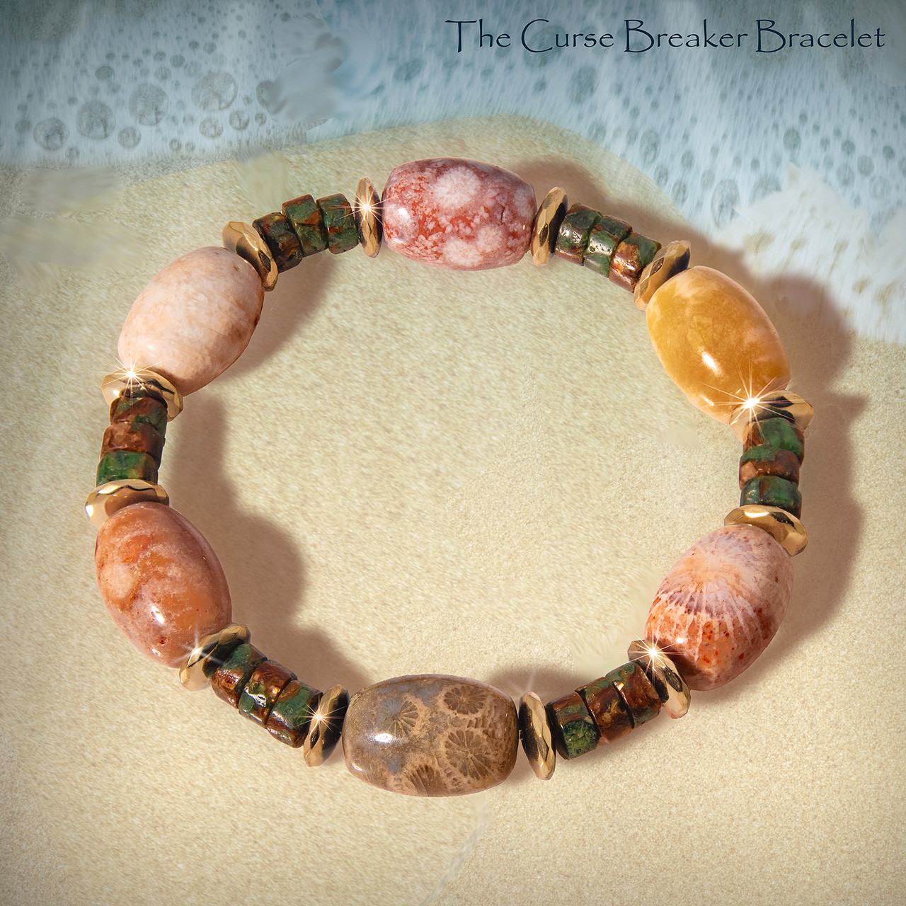 Fossil Coral Spiritual Protection Bracelet