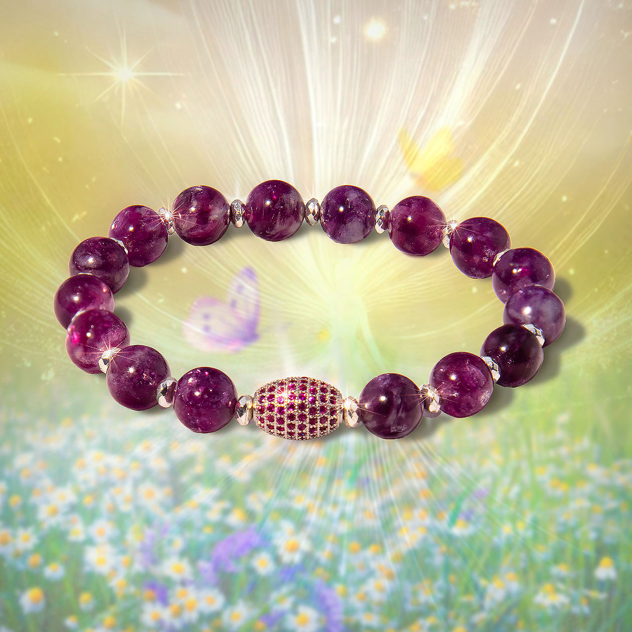 Lepidolite Bracelet - Elf Stone