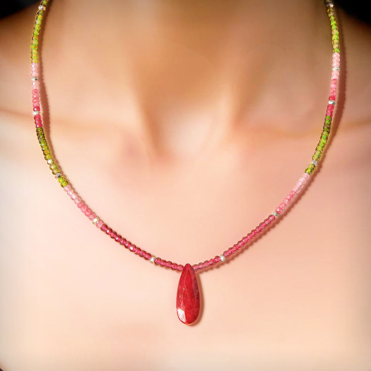 Ruby "Holiday Love" Necklace